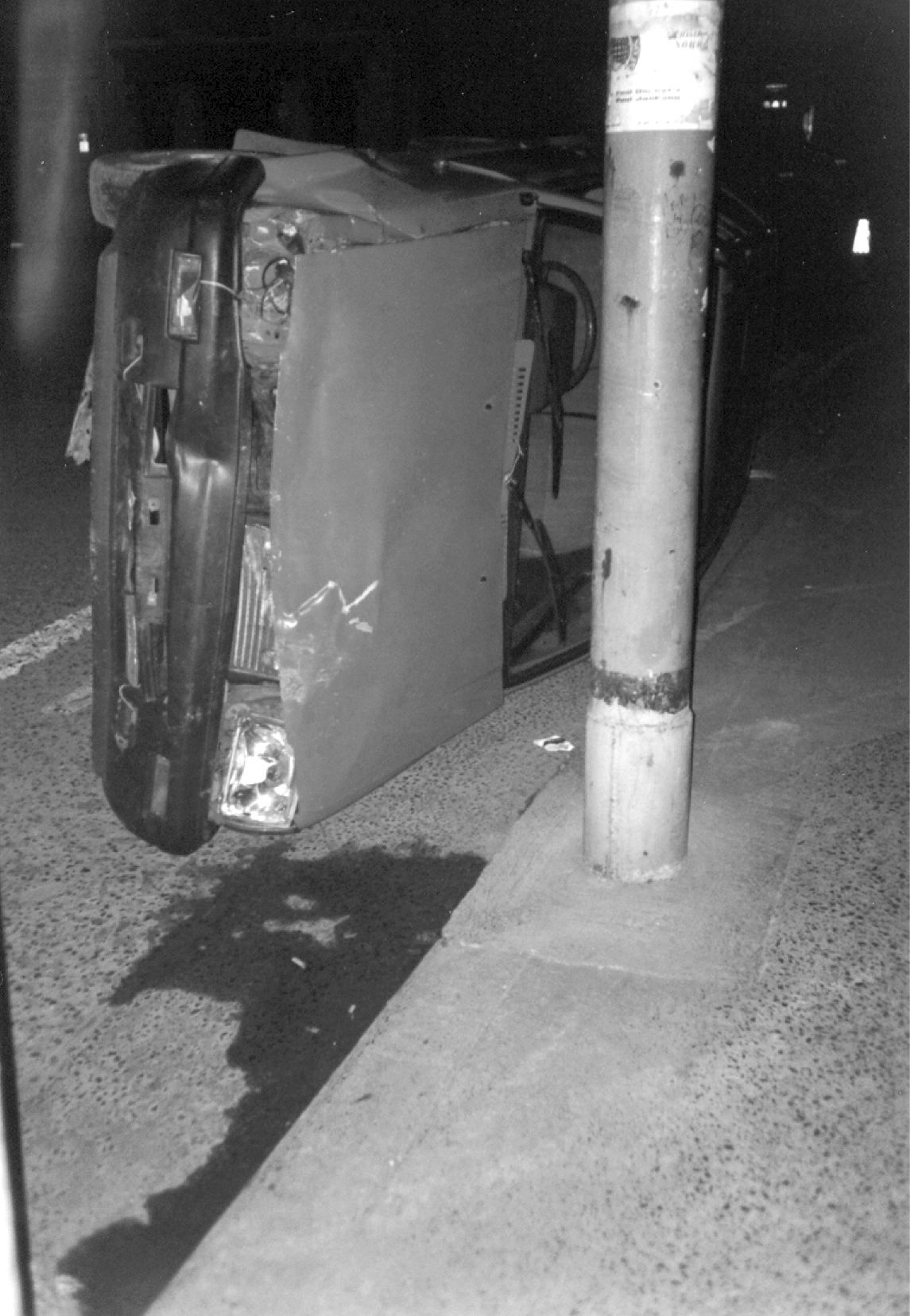 Obstruction of a road with different objects, 2000
