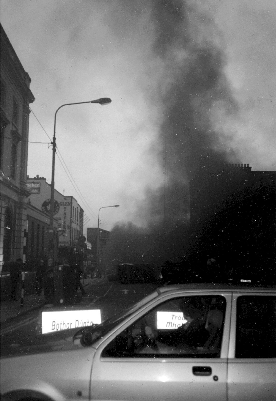Obstruction of a road with different objects, 2000