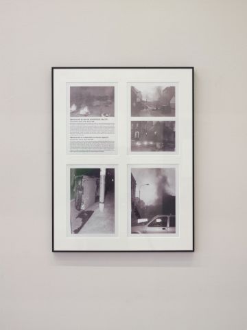 Obstruction of a road with different objects, 2000